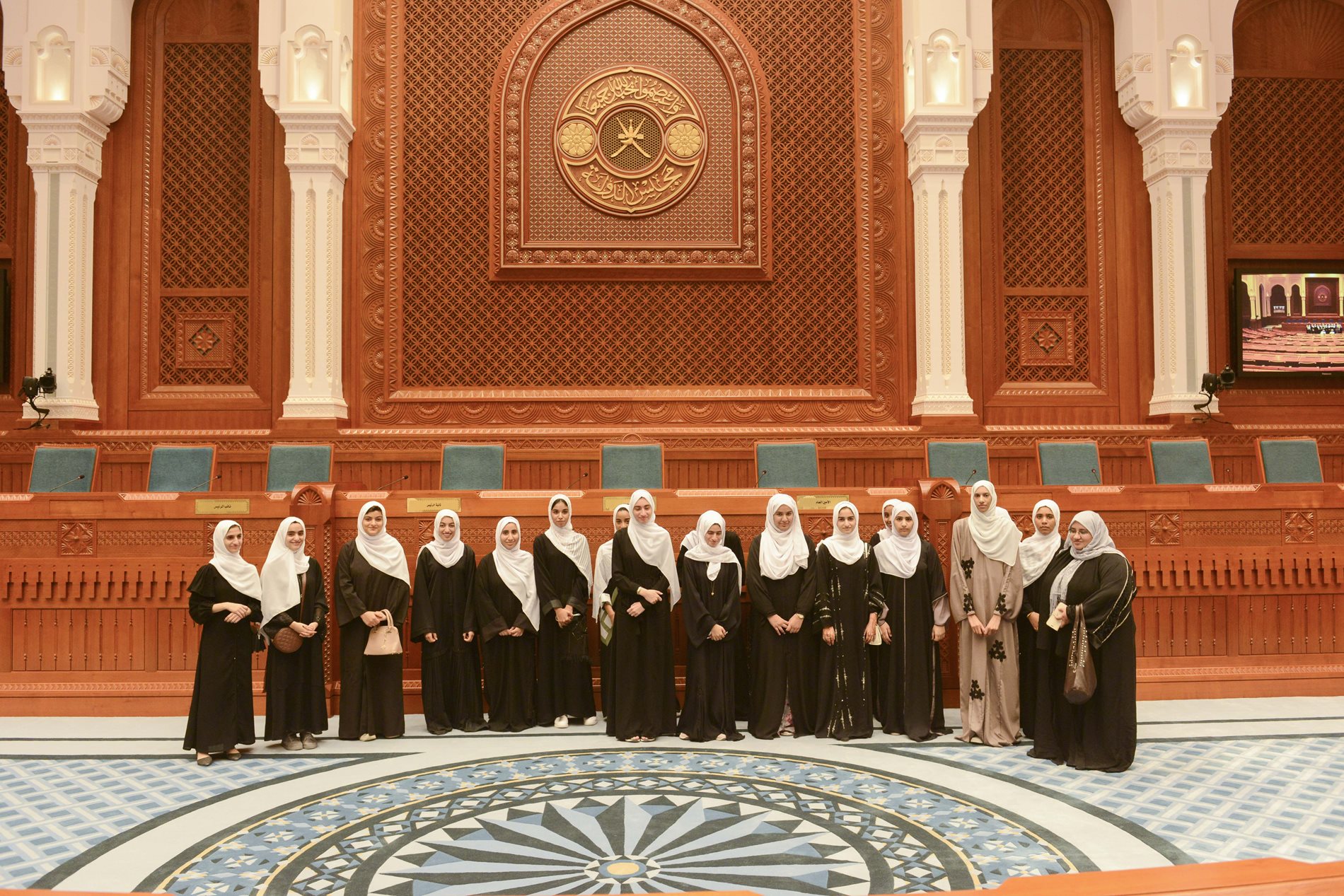 State Council - Students of Al-Shaimaa School from Adam visit State Council